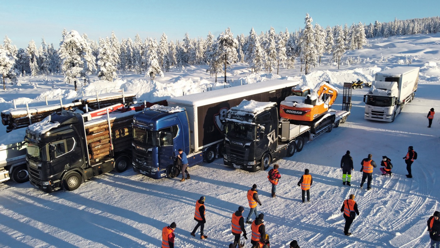 Scania Winter Drive 2023 in Trysil - bd baumaschinendienst